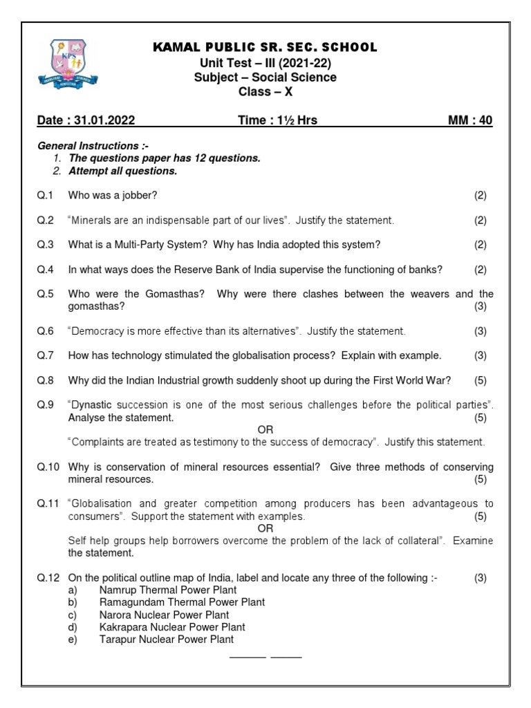 10 SST | PDF | Politics | Science & Mathematics
