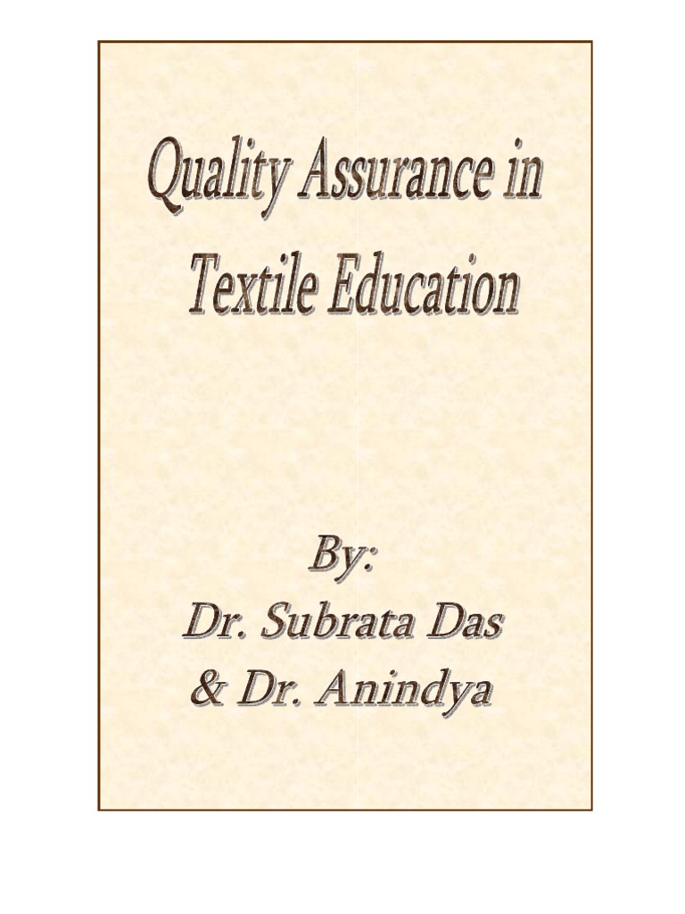 Quality Assurance in Textile Education | PDF | Quality Management | Iso ...