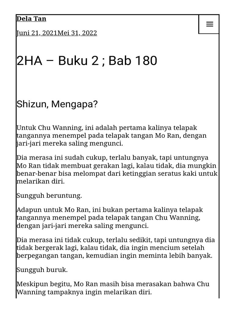 2HA - Buku 2 Bab 180 - Dela Tan | PDF | Puisi