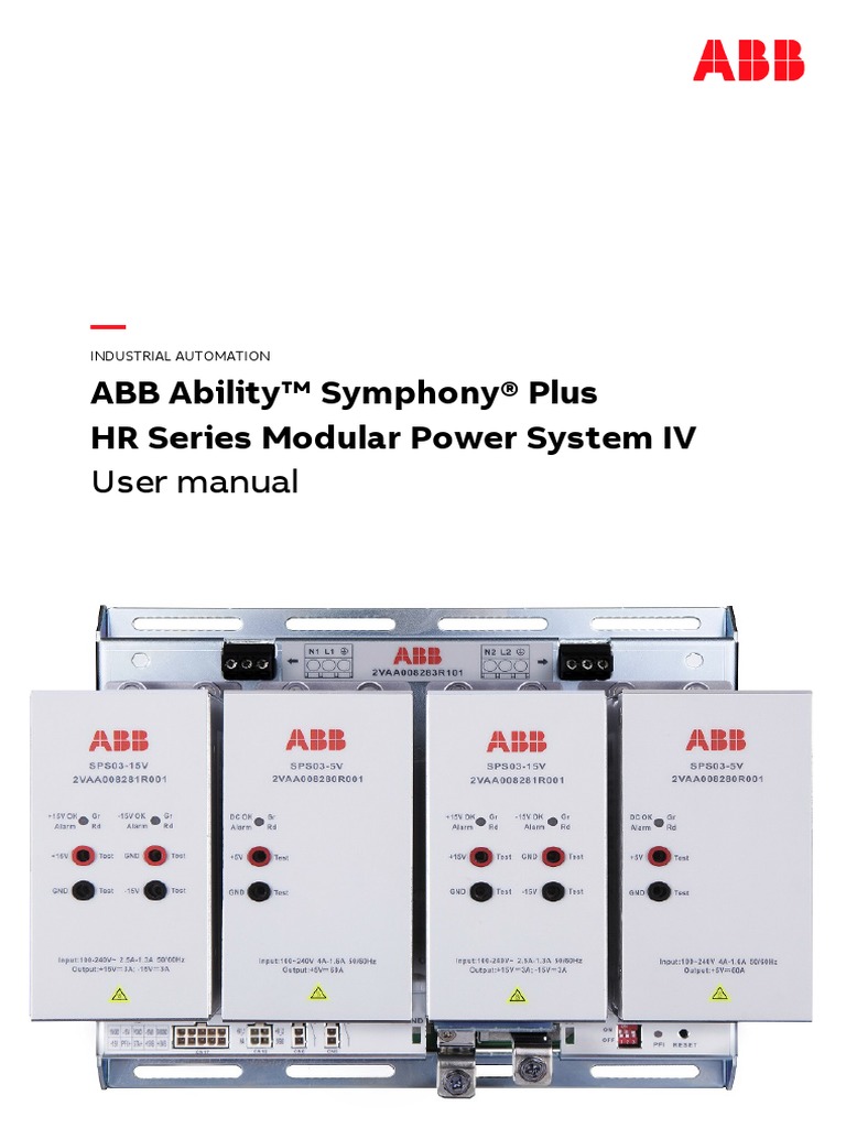 2VAA008929 A en HR Series Modular Power System IV User Manual | PDF 2VAA008929 A en HR Series Modular Power System IV User Manual | PDF