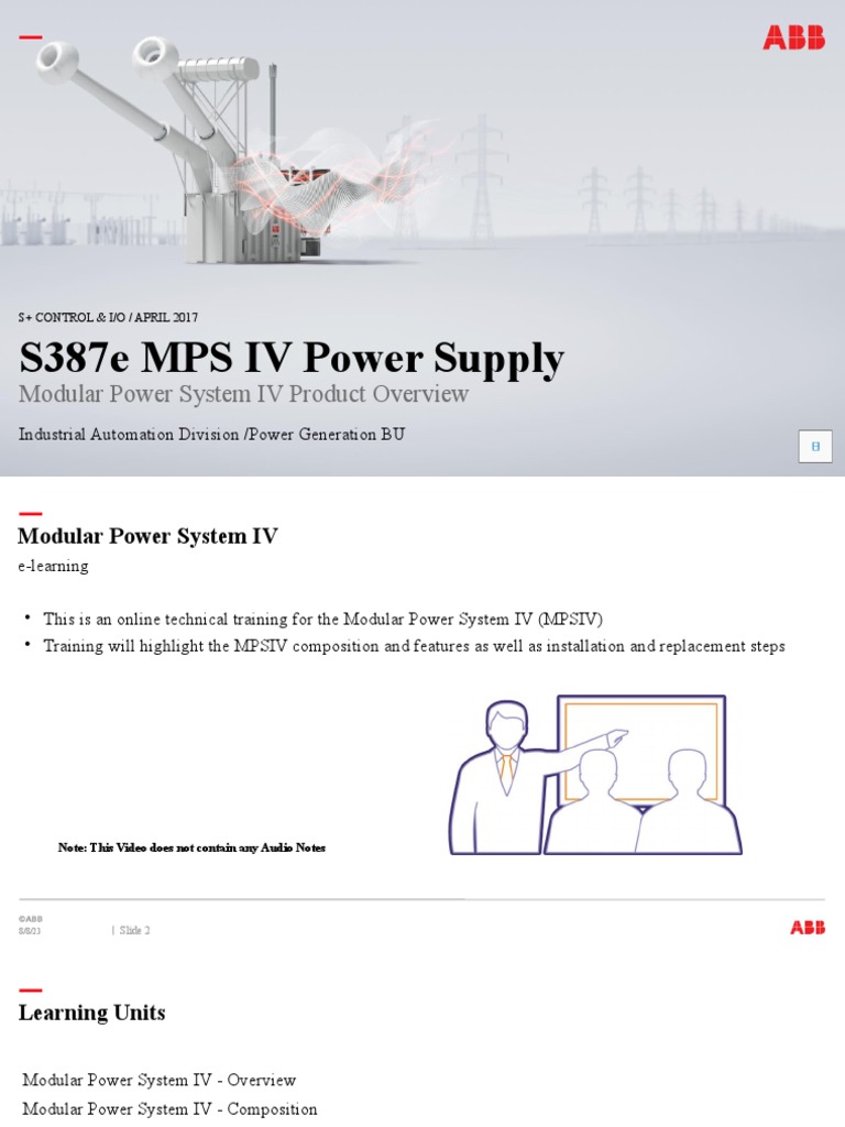 2VAA009396 - S387e MPSIV Power Supply technical overview_latest | PDF