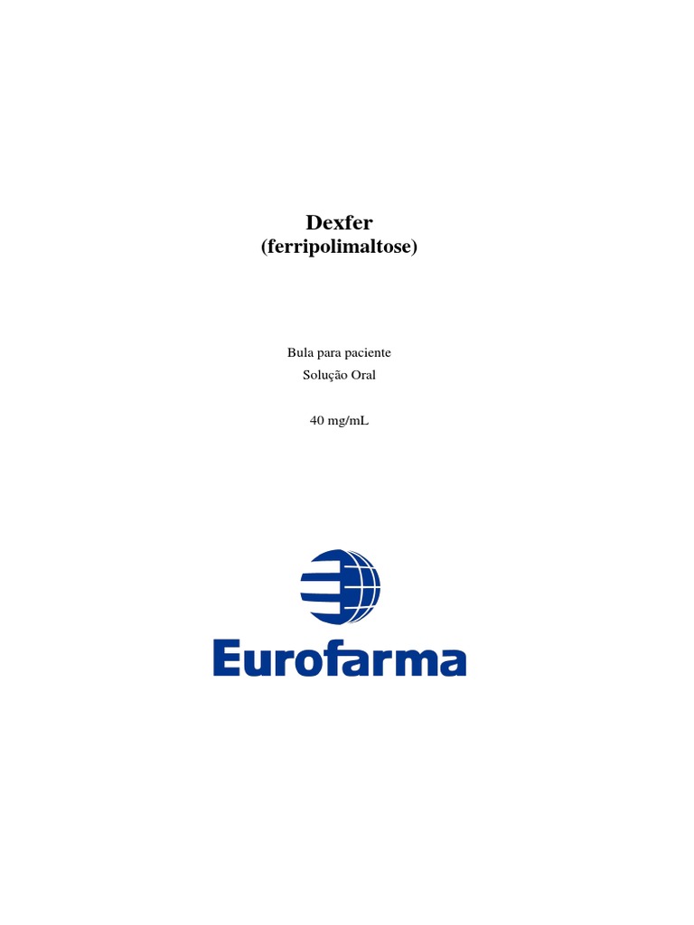 Bula Dexfer | PDF | Gravidez | Ferro