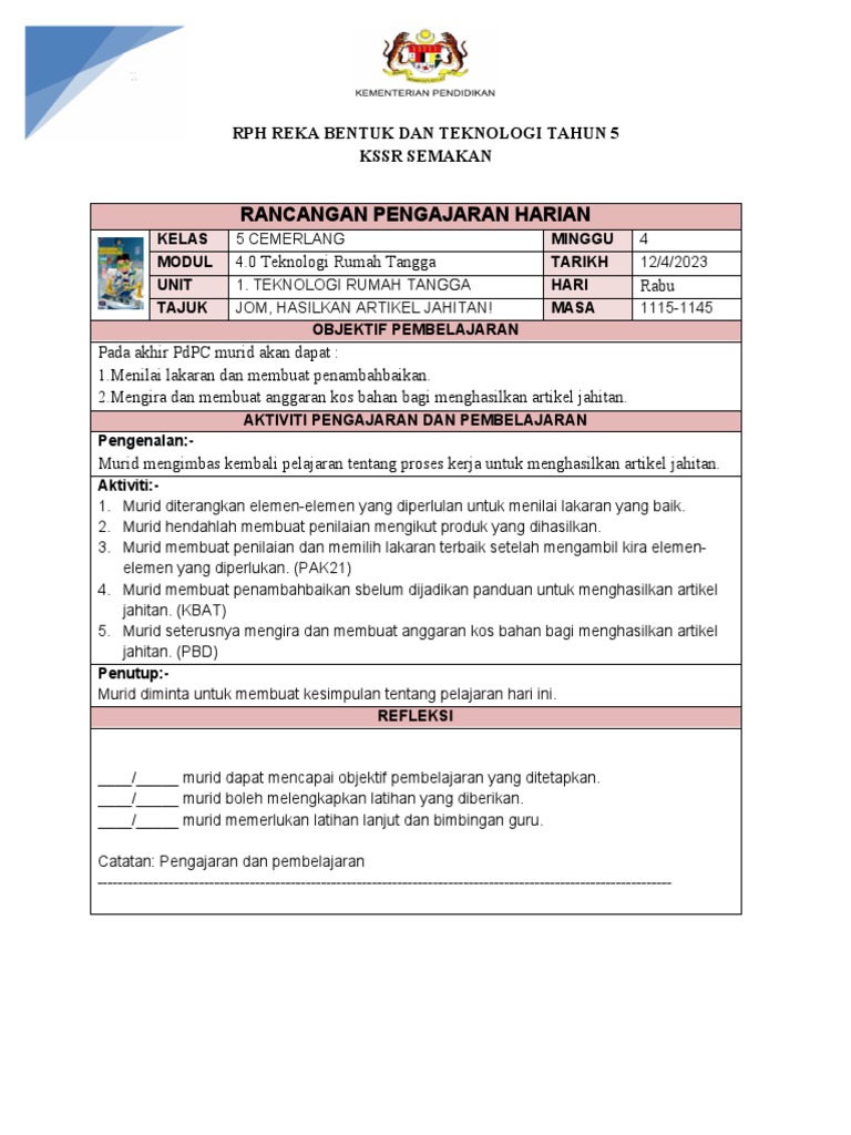 RPH RBT THN 5 New | PDF