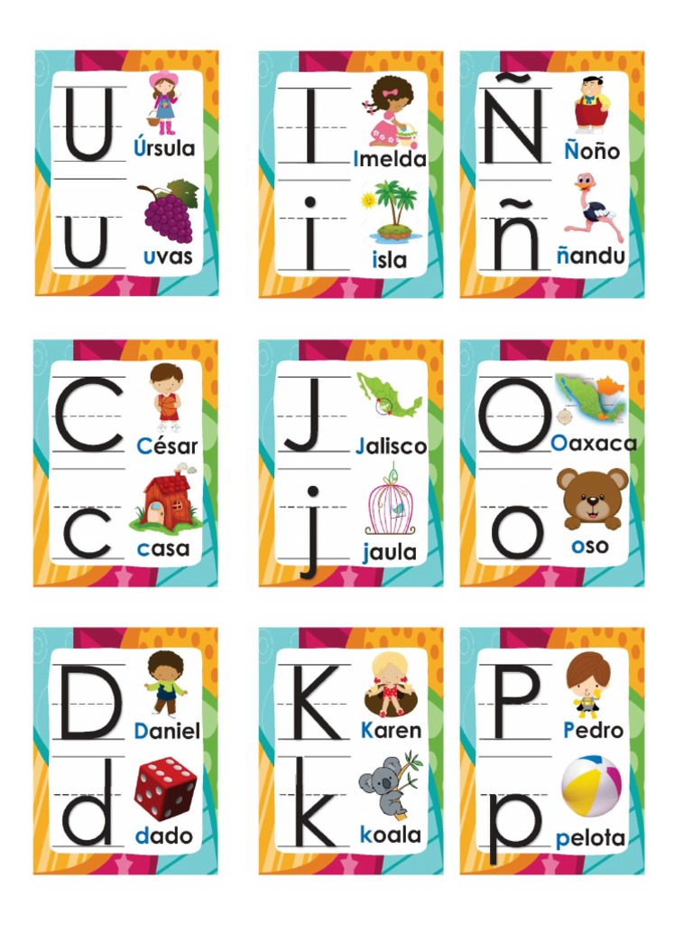 Abecedario Con Nombres Personales | PDF