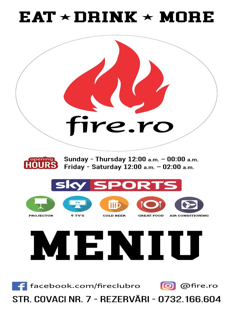 Meniu Fire | PDF