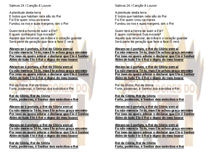 Salmos 24 | PDF
