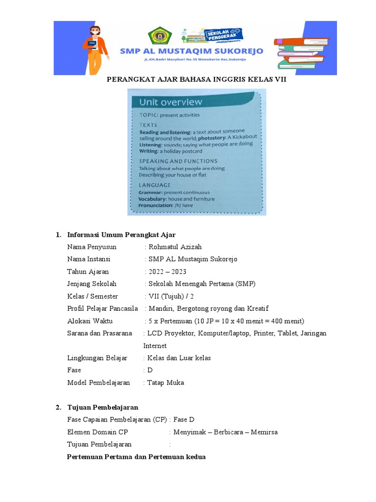 Modul Ajar Present Activities (2) | PDF