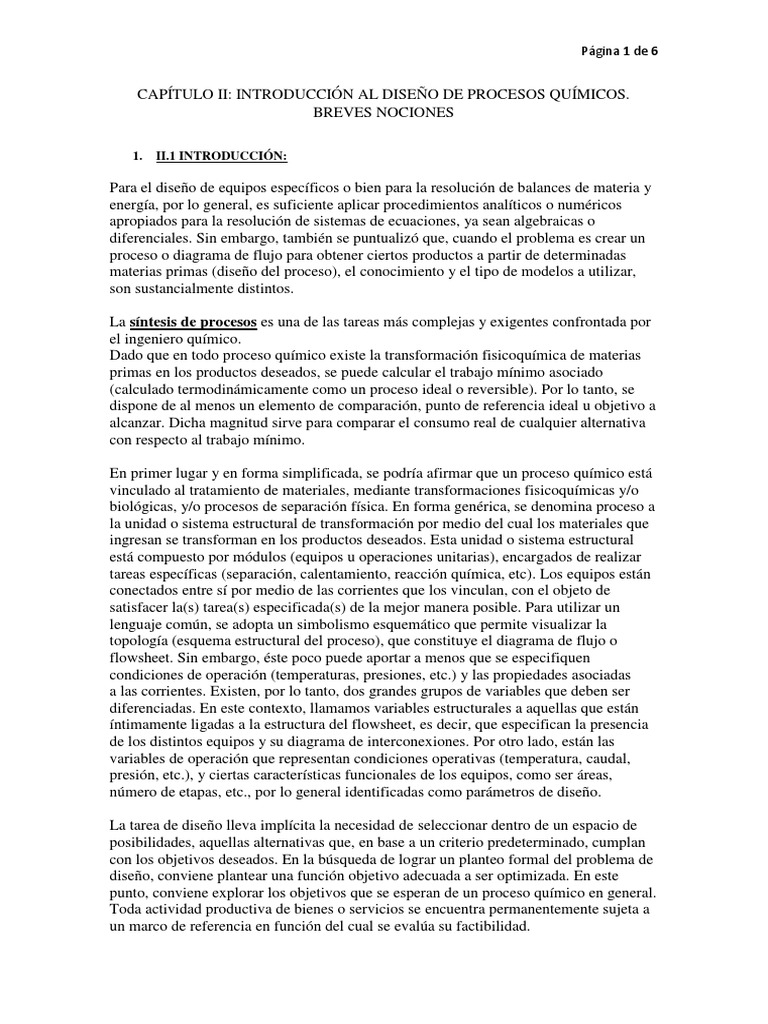 CAPÍTULO II Resumen | PDF | Diseño | Química