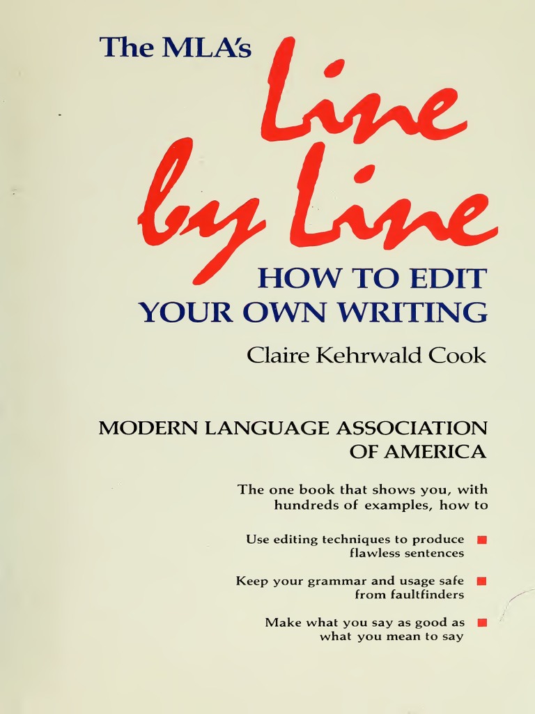 How To Edit Your Own Writing | PDF