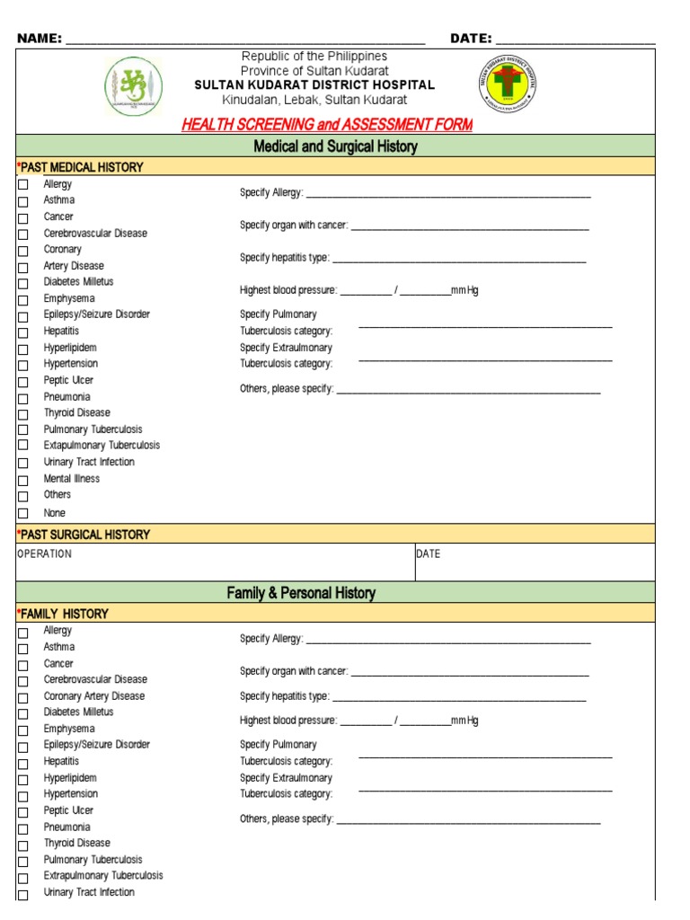 EKONSULTA Form | PDF | Tuberculosis | Hypertension