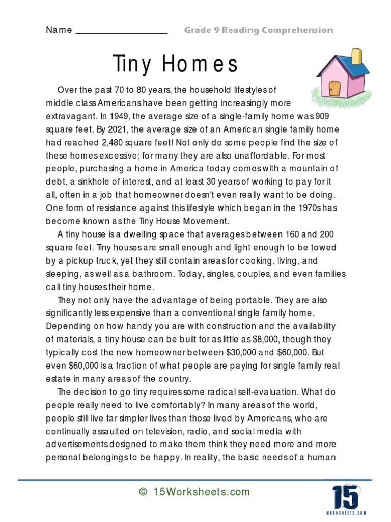 Reading Comprehsnion | PDF | Economies | Housing