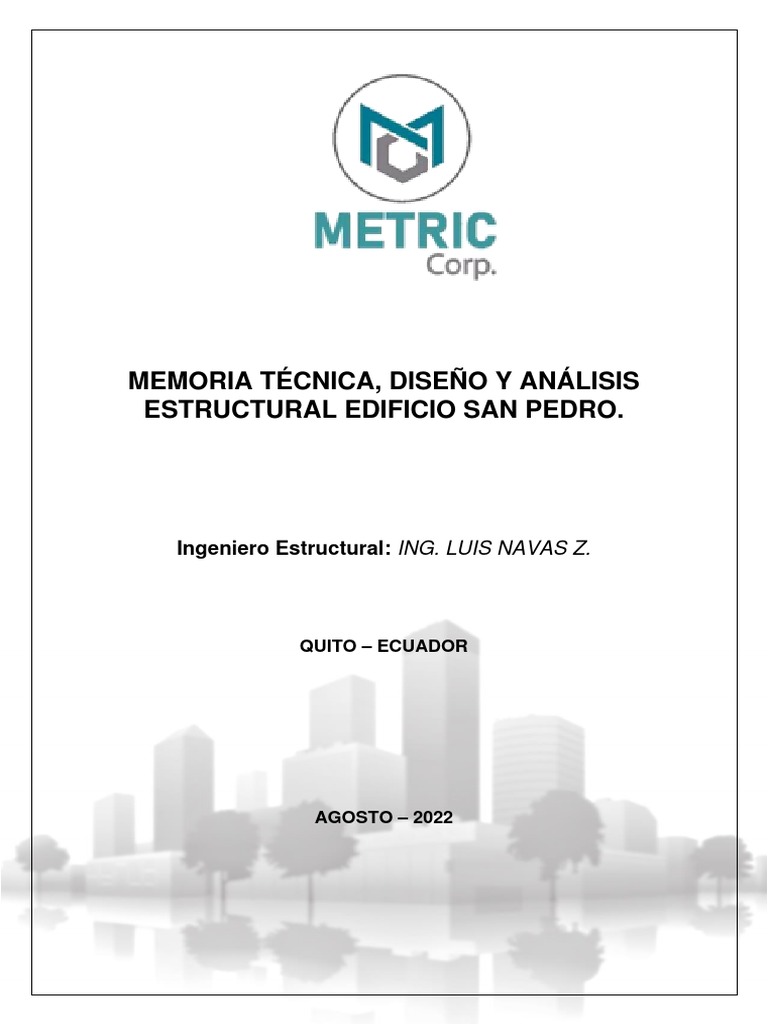 Informe Estructural | PDF | Hormigón | Fundación (Ingeniería)