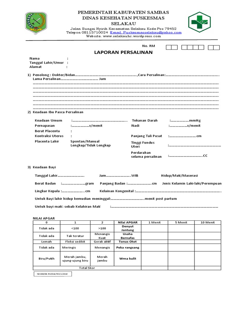 Laporan Persalinan | PDF