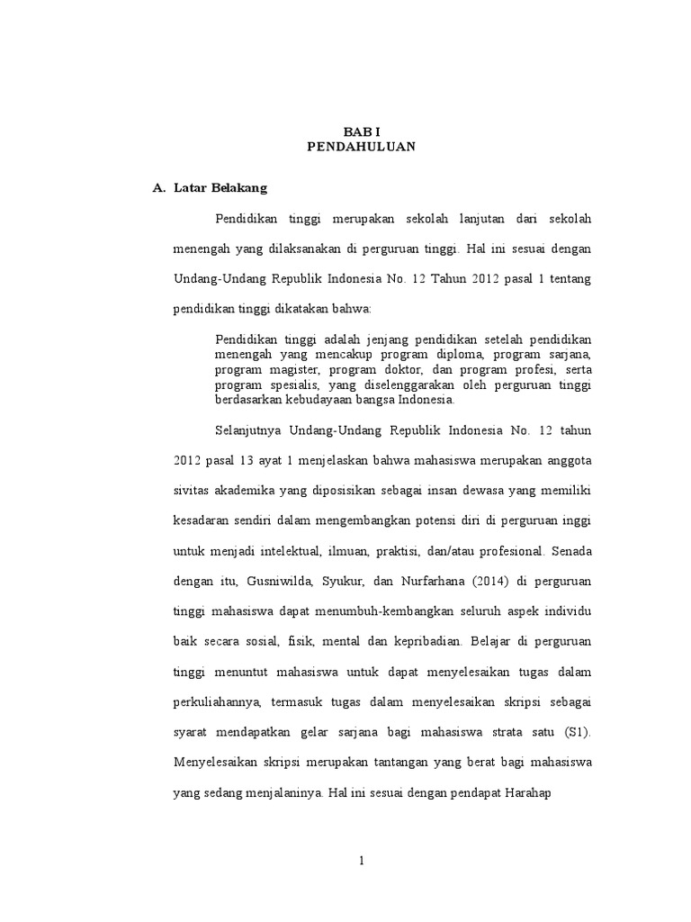 Bab I Proposal | PDF