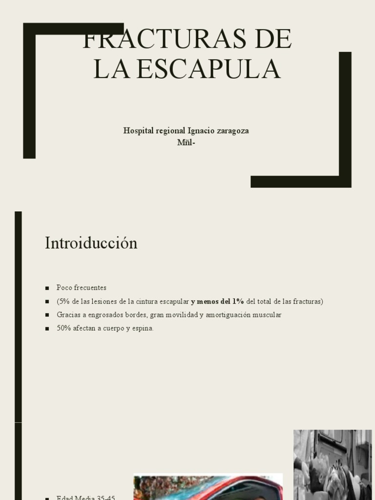 Clasificación y tratamiento de fracturas de escápula | PDF | Sistema ...