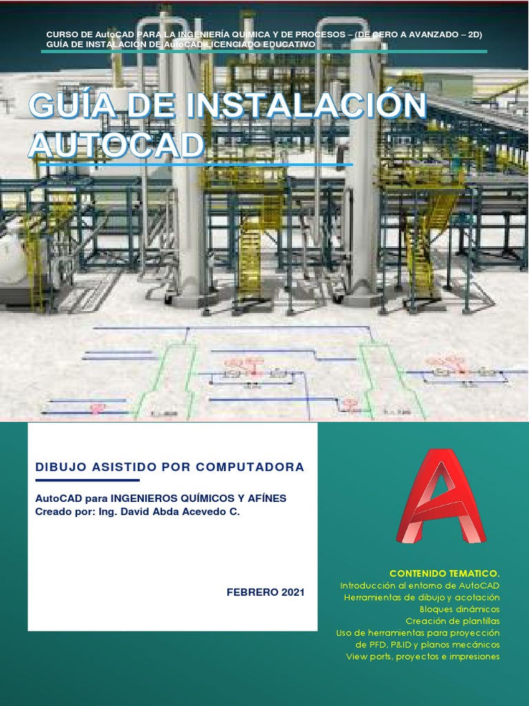 GUÍA INSTALACIÓN AutoCAD | PDF | Cad automático | Autodesk