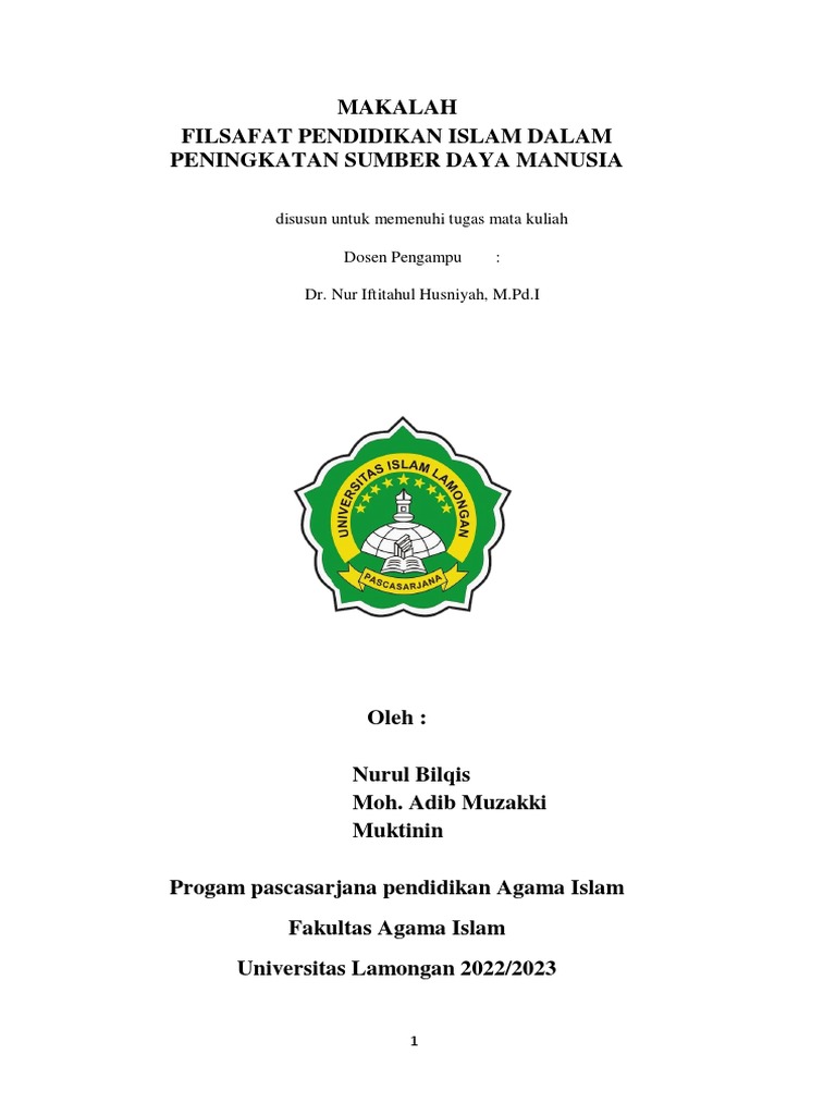 Filsafat Pendidikan Islam | PDF | Sains & Matematika