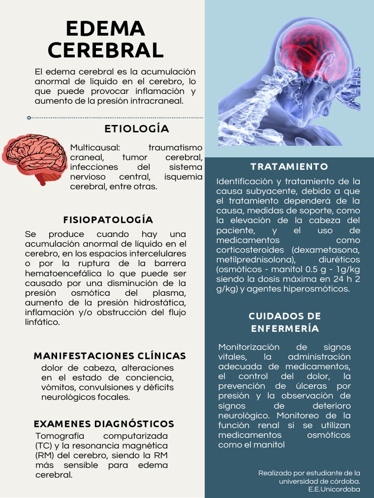 Edema Cerebral: Causas y Tratamiento | PDF