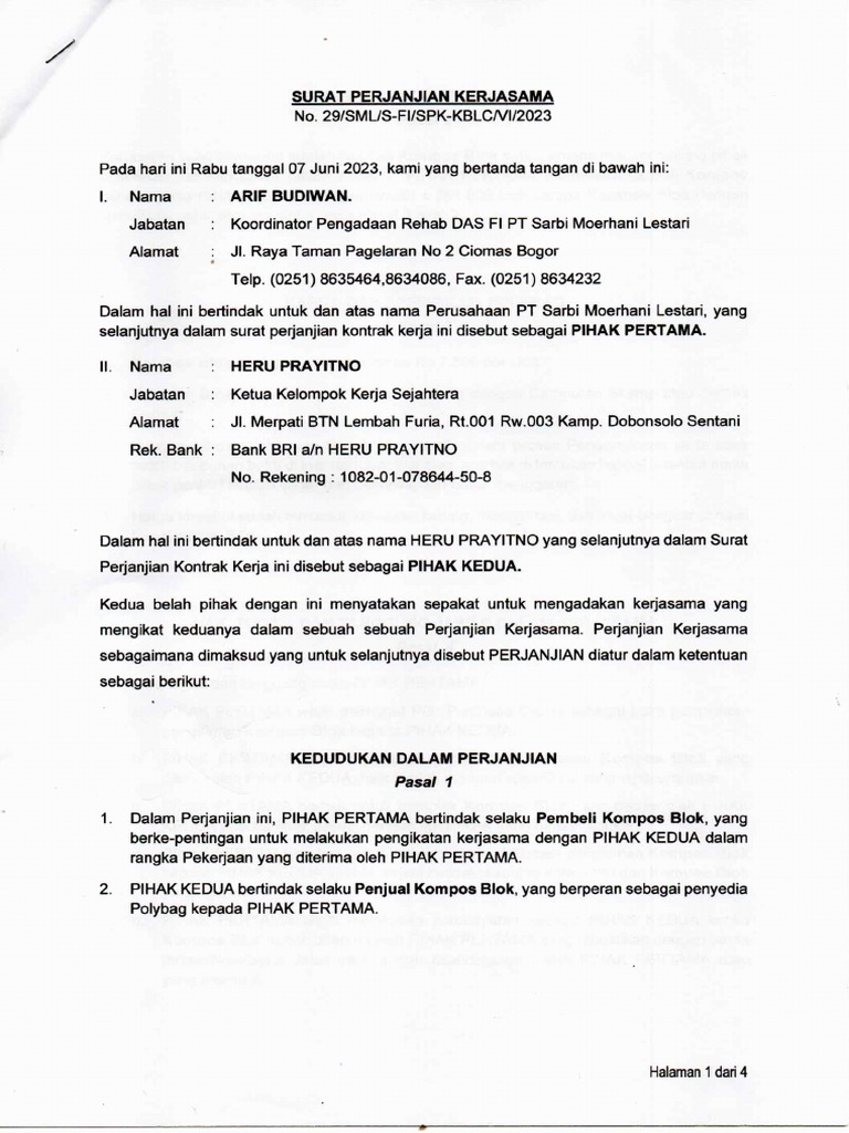 SPK An Heru Prayitno | PDF