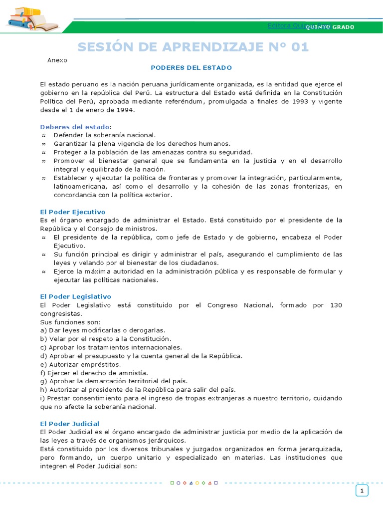 Anexo de Sesiones de Aprendizaje - EDA VI Semana 1 | PDF | Flores | Judicaturas