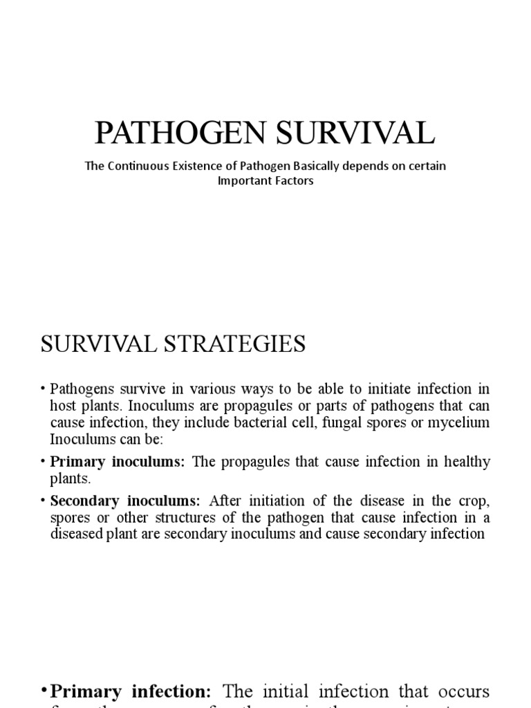 Pathogen Survival Download Free Pdf Plant Pathology Pest Organism
