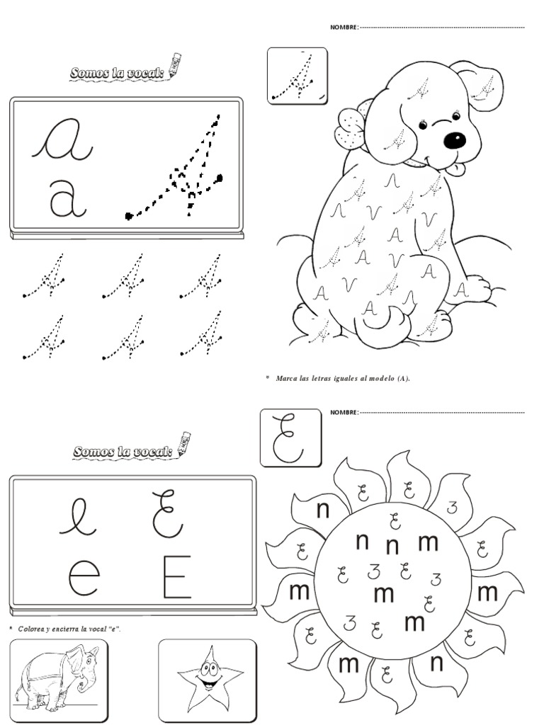 Vocales Mayúsculas | PDF