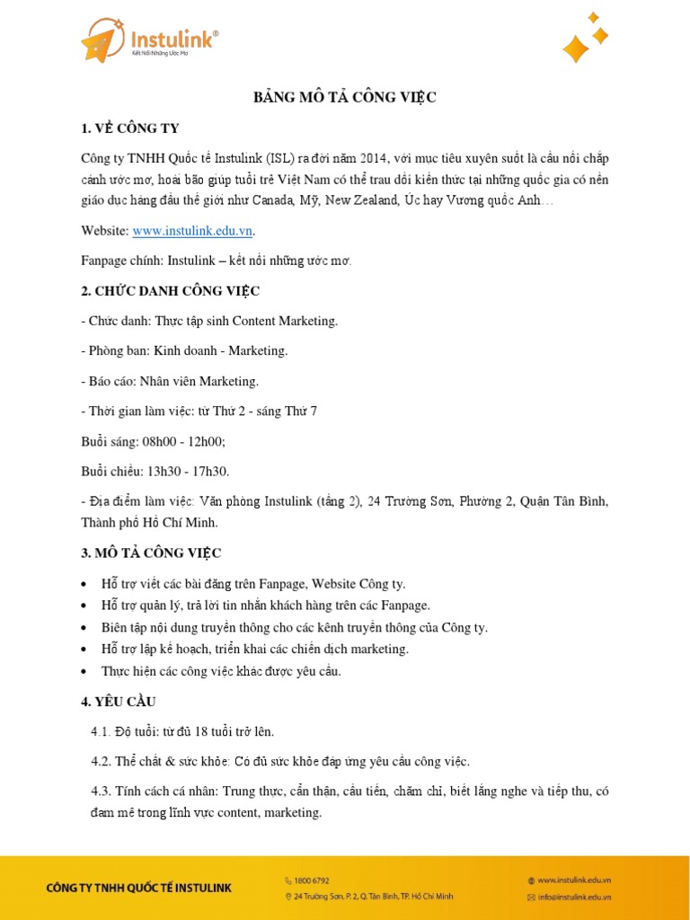 INSTULINK JD TTS Content Marketing | PDF
