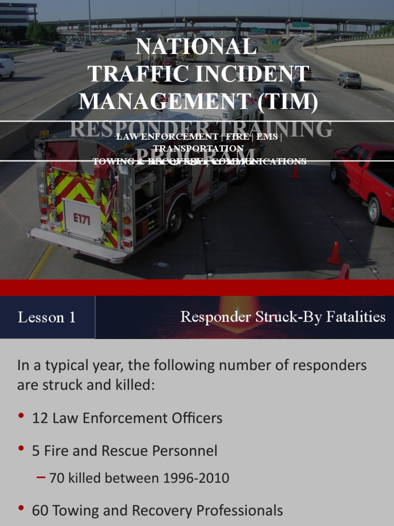 Traffic Incident Management PPT 1 | PDF | Traffic Collision | Firefighter
