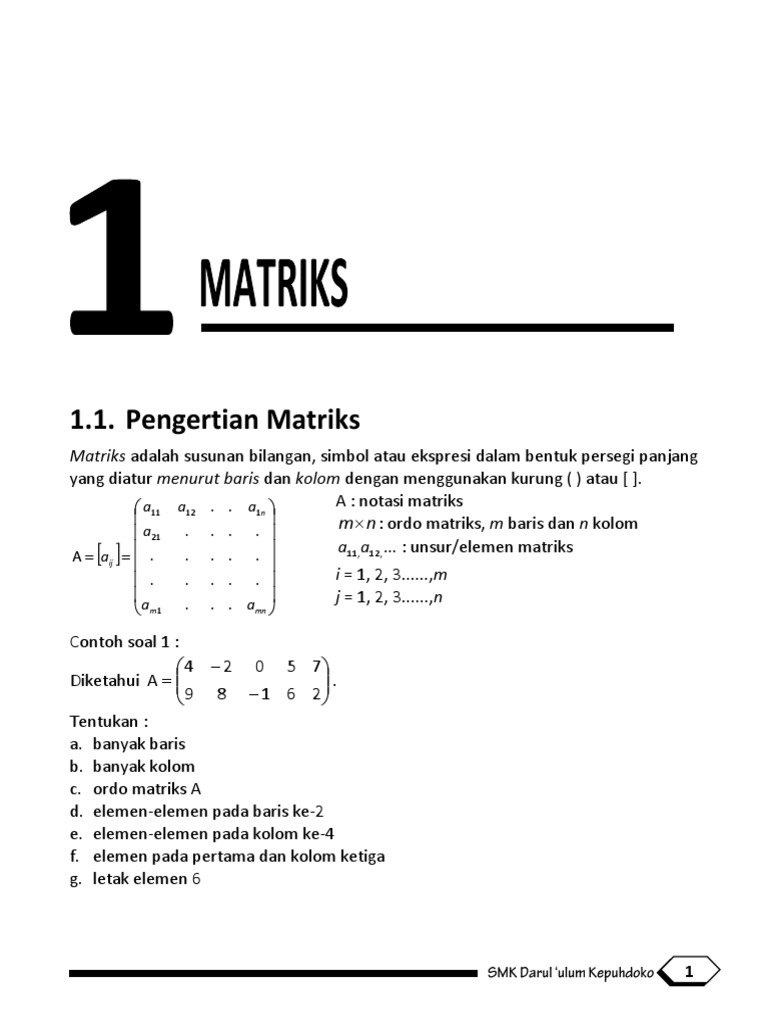 Matriks | PDF