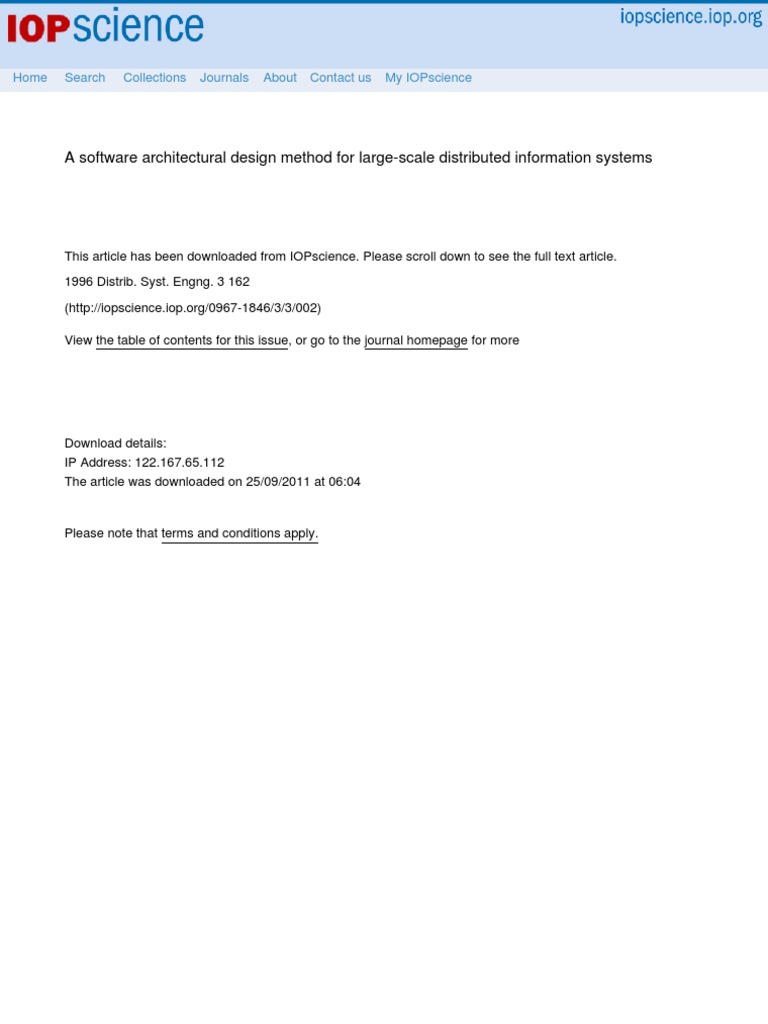 Software Design for Distributed Systems | PDF | Ip Multimedia Subsystem ...