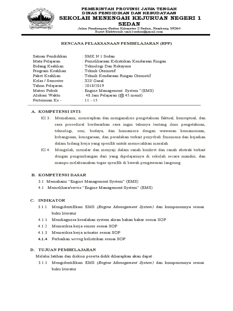 RPP Ems | PDF | Teknologi & Rekayasa