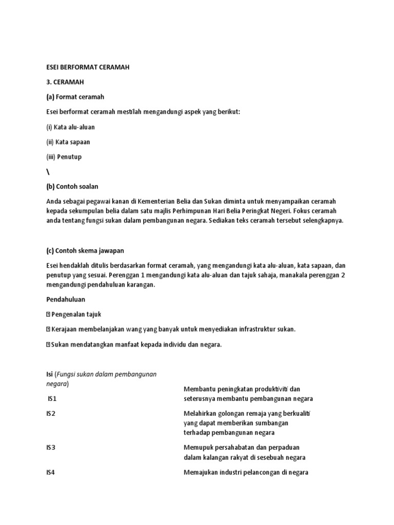 Format Ceramah | PDF