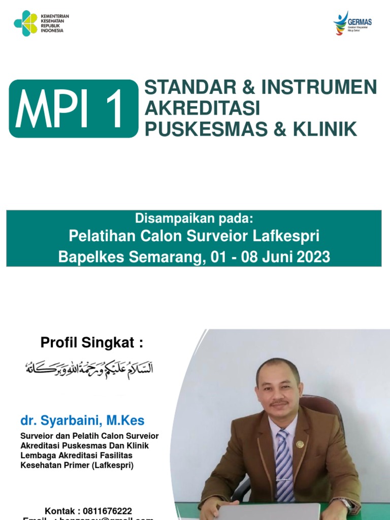 BAB IV Standar Akreditasi Puskesmas - TKSD&UKM - Syarbaini | PDF