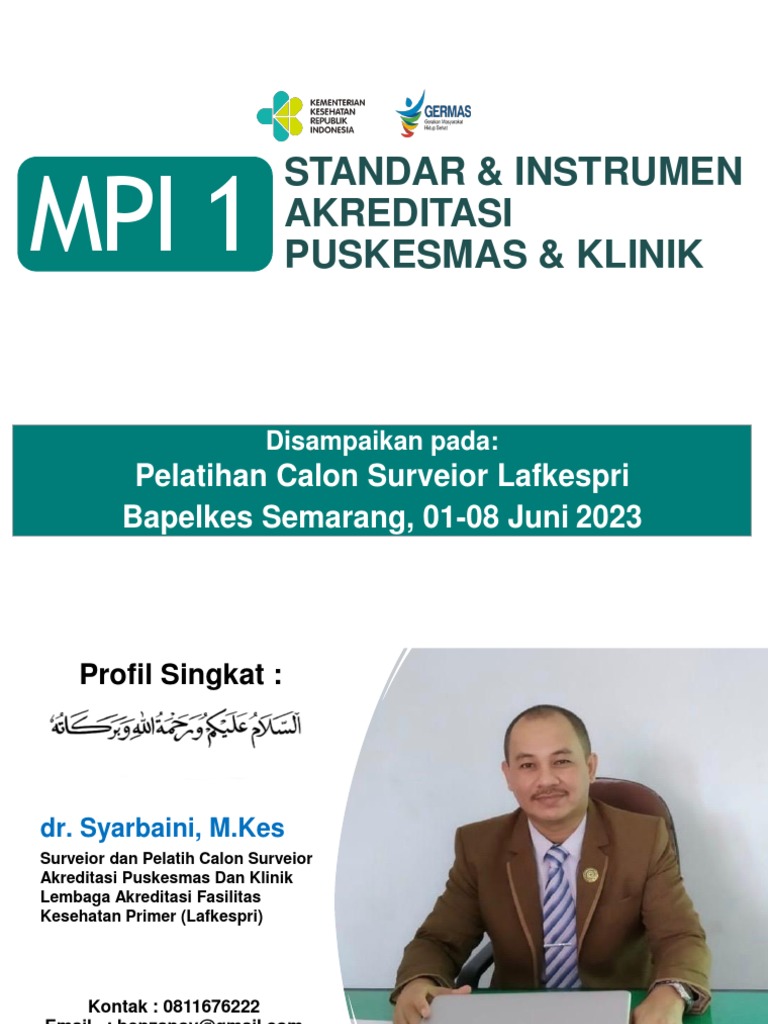 BAB II Standar Akreditasi Puskesmas - TKSD&UKM - Syarbaini | PDF