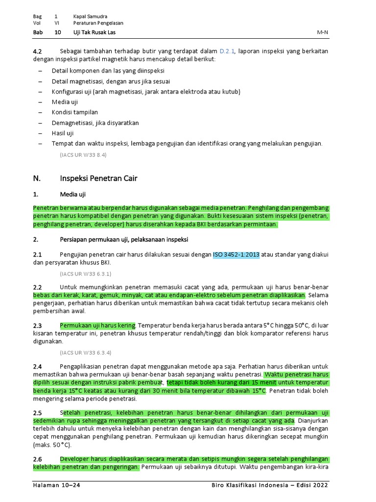 Bki VOL 6 SEC 10 Welding Rules NDT | PDF