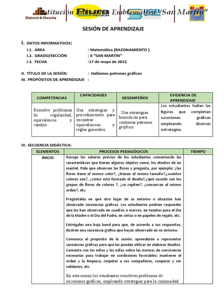 Hallamos Sucesiones Gráficas | Descargar gratis PDF | Aprendizaje ...