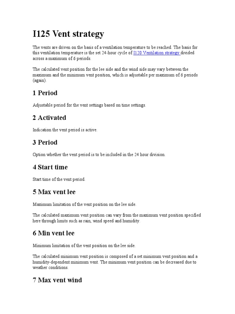 I125 Vent Strategy | Download Free PDF | Rain | Precipitation