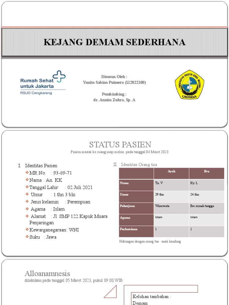 Panduan Kejang Demam pada Anak | PDF | Kesehatan Holistik