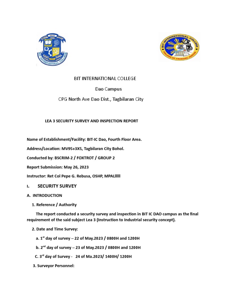 Survey Report | PDF | Security Alarm | Safety