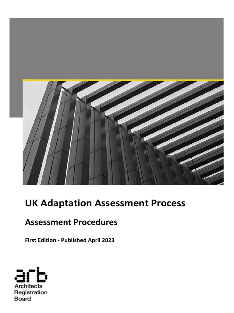 ARB UK Adaptation Assessment Procedures | PDF | International English ...