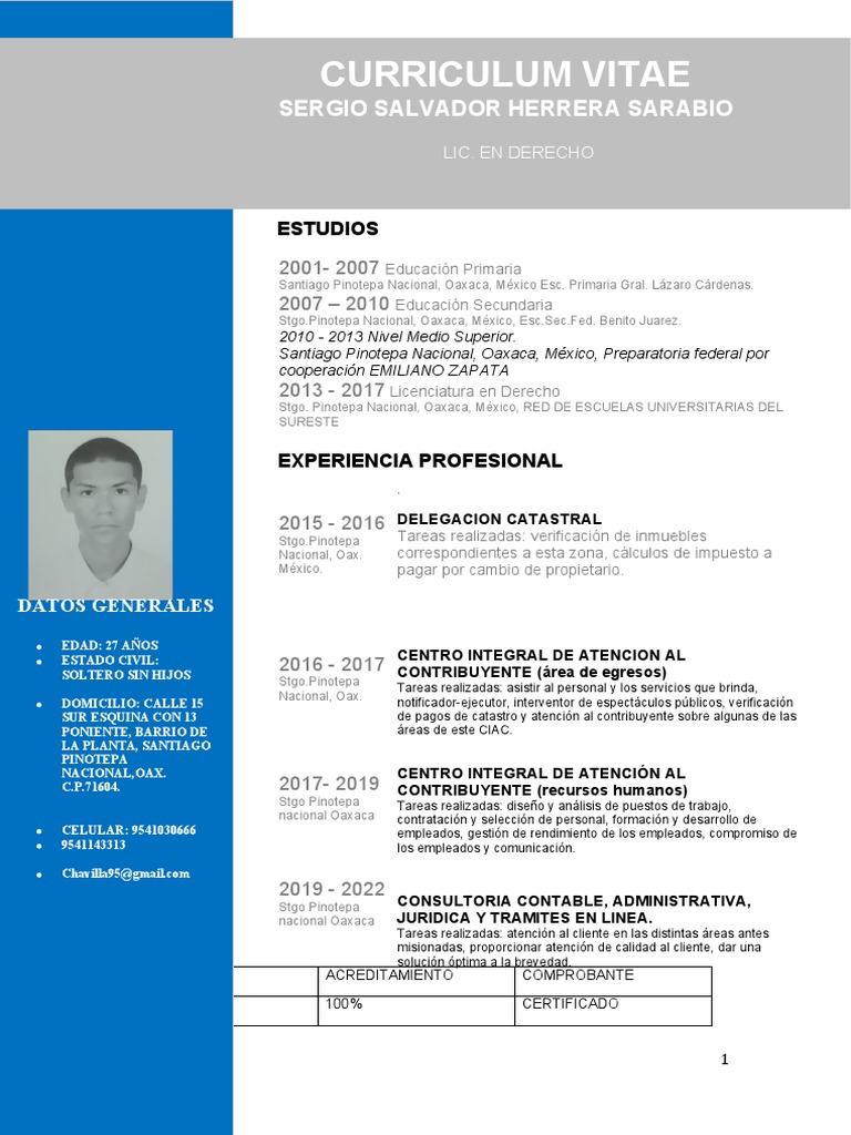 Curriculum Vitae Chava 2022 | PDF | México