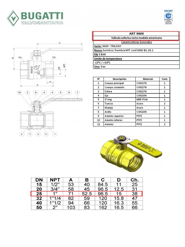 Bugatti - Valvula Fig 9600 | PDF