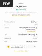 Bitcoin: Transaction Receipt | PDF