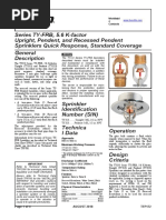 Tyco TY-FRB Sprinkler Data Sheet | PDF | Fire Sprinkler System ...