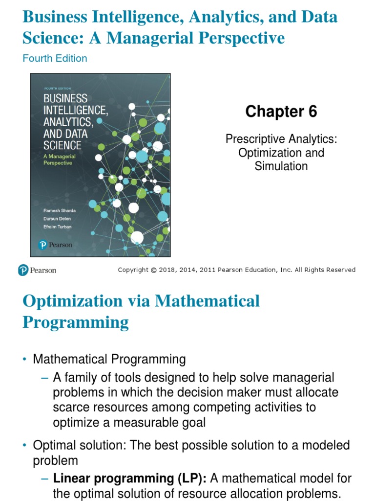 10 Prescriptive Analytics Optimization and Simulation | PDF | Mathematical Optimization ...