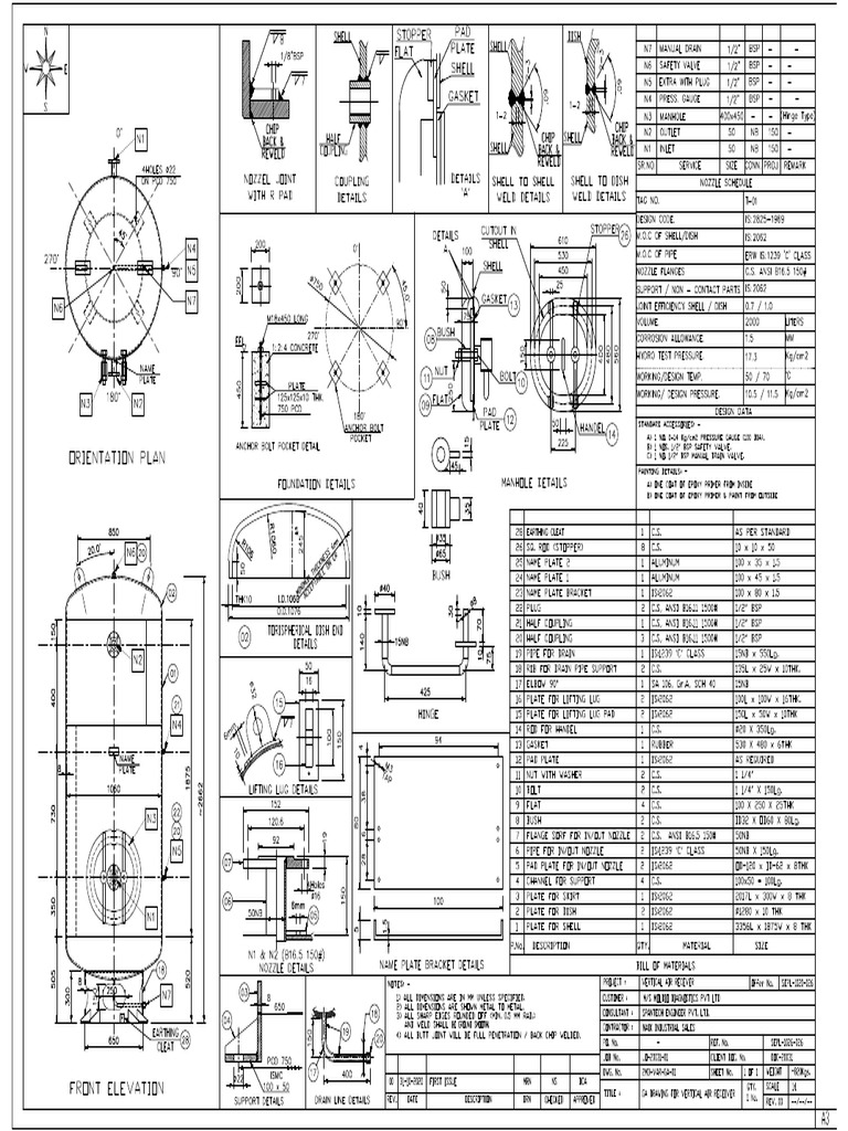 JO-20031-01 Nitrogen Vessel 2M3 | PDF