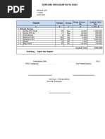 HS Upah Dan Bahan Triwulan I 2025 | PDF