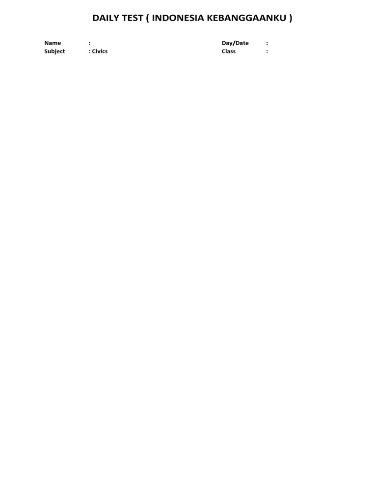 Uh PKN Indonesia Kebanggaanku | PDF