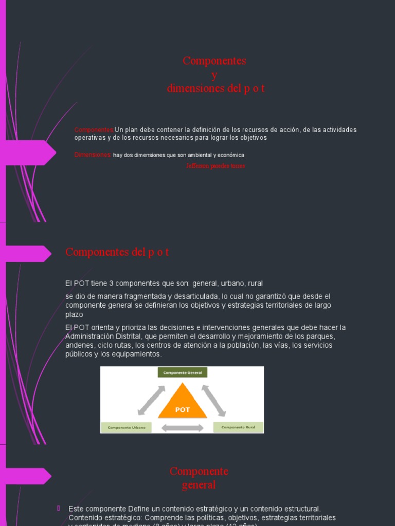 Componentes y Dimensiones Del Pot | PDF | Planificación