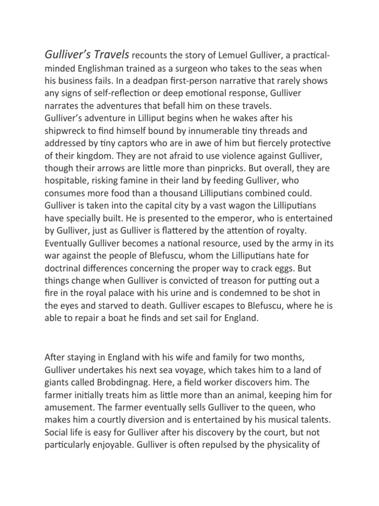 Gulliver's Travels | PDF | Gulliver's Travels | Works